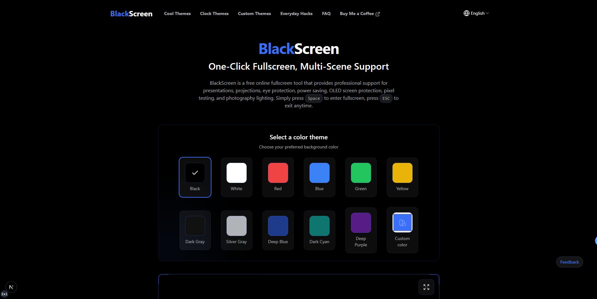 BlackScreen Clock Themes: Minimal Fullscreen Clocks for Focus & Time
